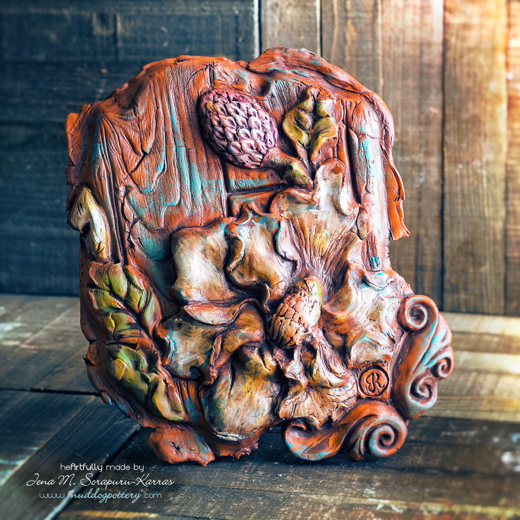 Louisiana Botanical Relief Tiles – MudDog Pottery, LLC