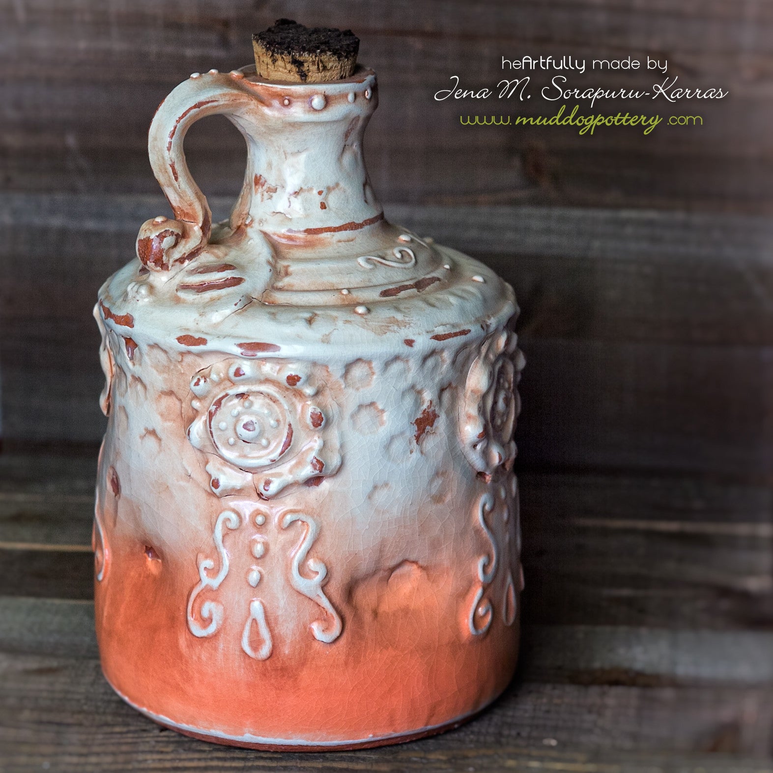 Southern Charm Whiskey Jugs – MudDog Pottery, LLC