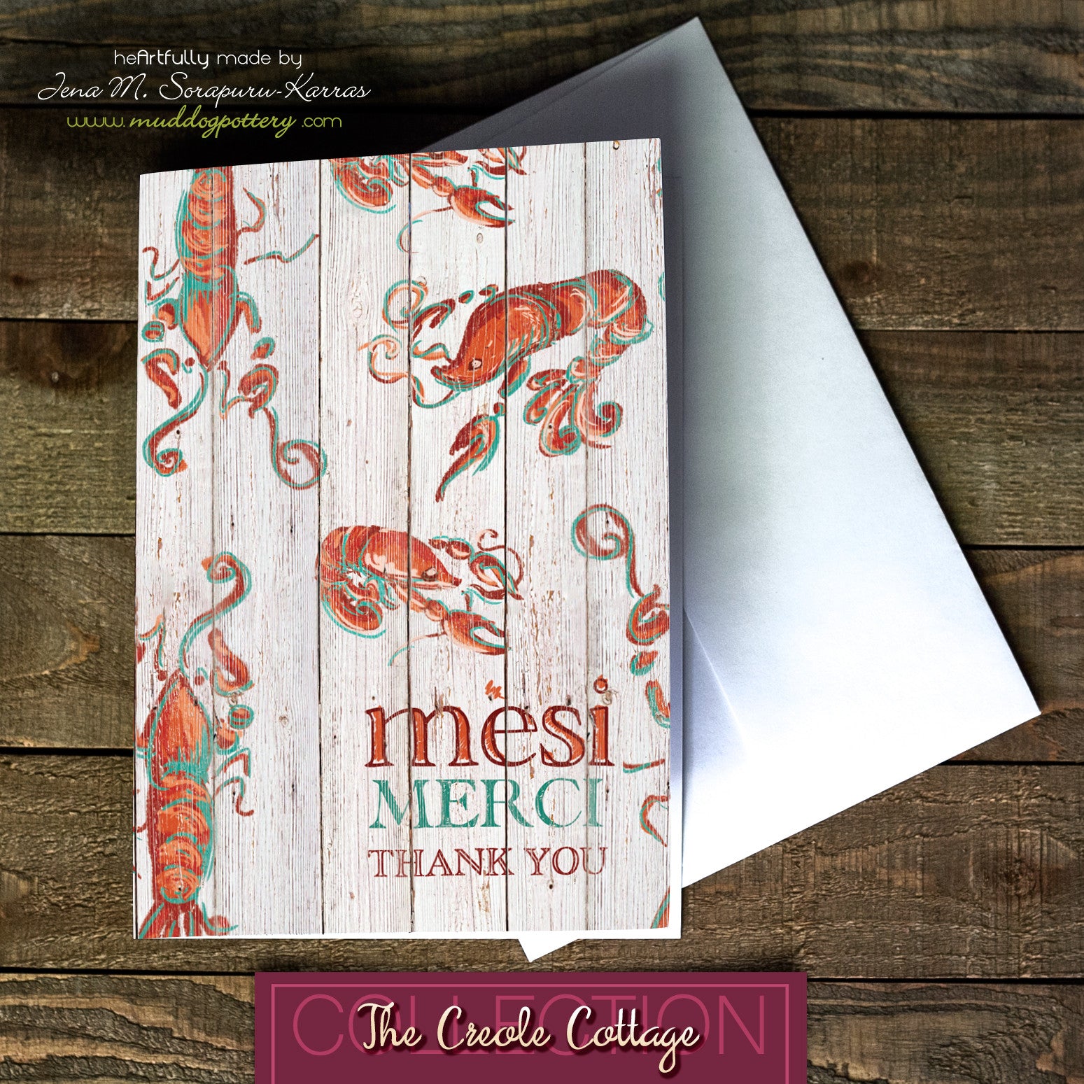Louisiana Creole Greeting Cards – MudDog Pottery, LLC